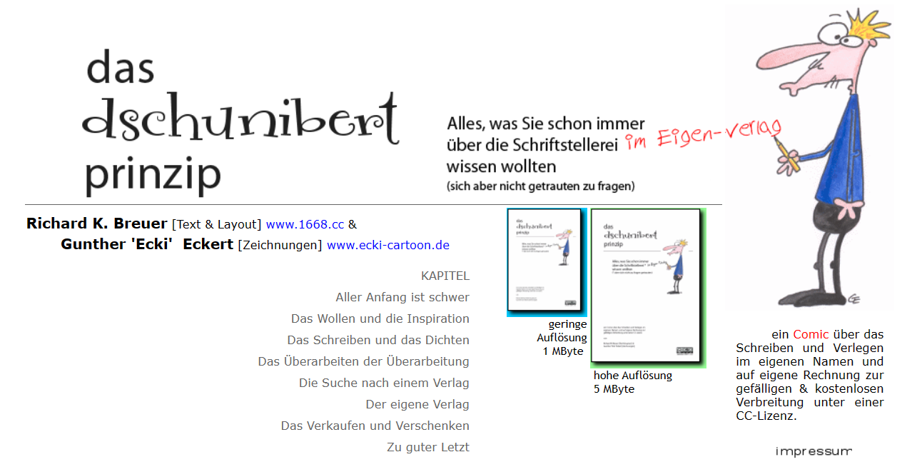 Ecki-Cartoon - Das Dschunibert-Prinzip